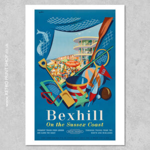 Railway Posters - retro vintage travel poster prints