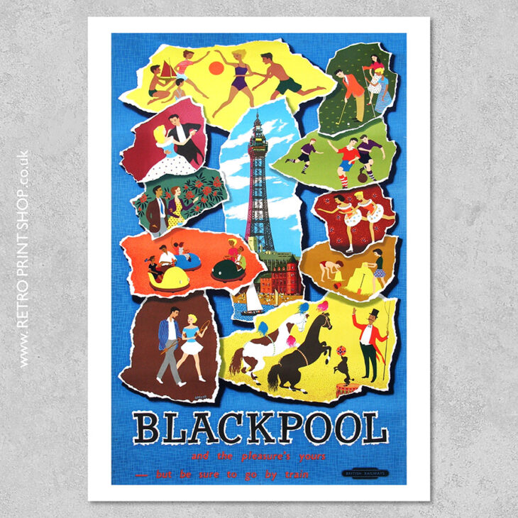 Blackpool Railway Posters Collection - Vintage Railway Posters, Retro ...