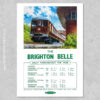 BR Brighton Belle Poster - Vintage Railway Posters, Retro Print Shop