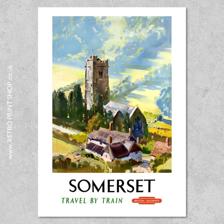Railway Posters - retro vintage travel poster prints