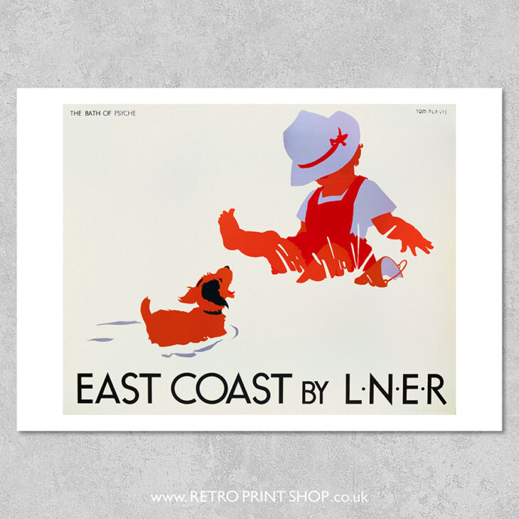 LNER East Coast Poster #3 - Vintage Railway Posters, Retro Print Shop