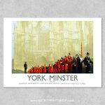 LNER York Minster Poster - Vintage Railway Posters, Retro Print Shop