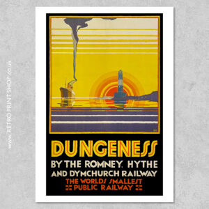 RH&D Dungeness Poster - Vintage Railway Posters, Retro Print Shop
