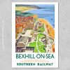 SR Bexhill-on-Sea Poster - Vintage Railway Posters, Retro Print Shop