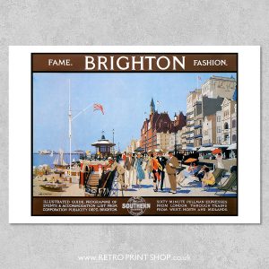 SR Brighton Poster #2 - Vintage Railway Posters, Retro Print Shop