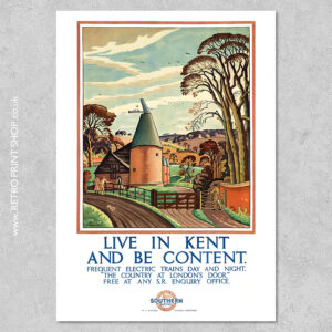 SR Kent Poster - Vintage Railway Posters, Retro Print Shop